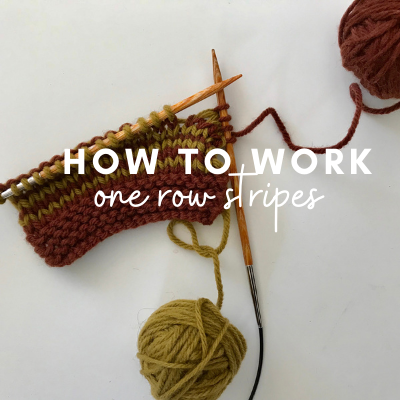 How to work 1 row stripes – Elizabeth Smith Knits
